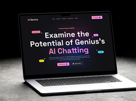 AI ChatBot SaaS Landing Page UI Design Behance