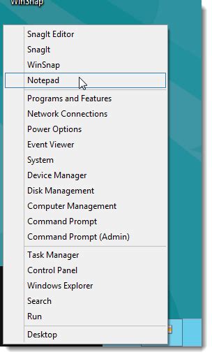 Como Editar O Menu Win X No Windows E Mais Geek