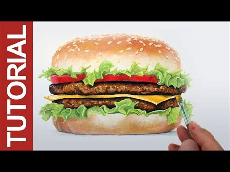 How To Draw A Realistic Burger