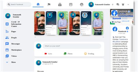 Facebook Clone Website Using HTML CSS With Source Code