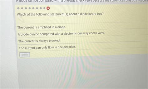 Which Of The Following Statements About A Diode Isare True The