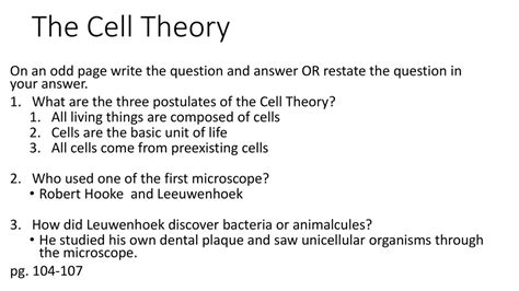 Levels Of Organization Cell Theory Homeostasis Ppt Download