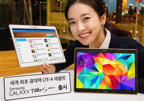 Samsung Galaxy Tab S Gets Lte Advanced Version Tablet News