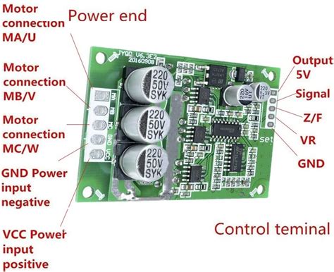 Brushless Motor Controller DC V W PWM Driver Board Havoc Hobby