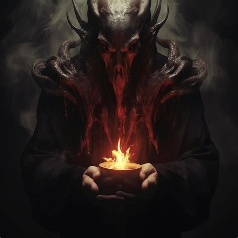Premium Photo Demon With Horns