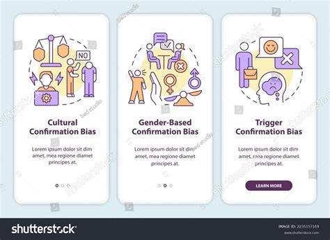 Confirmation Bias Examples Hiring Onboarding Mobile Stock Vector Royalty Free 2235157169