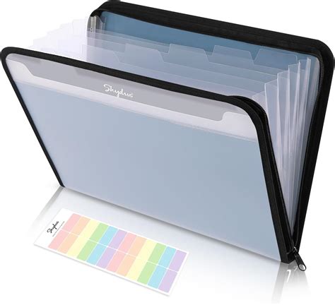 Document Organizer Accordion Folder With Front Pocket 7 Pocket Expanding File