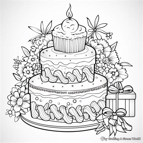 Adult Birthday Coloring Pages