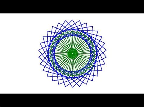 Simple Python Turtle Graphic and Code: Spirograph 5 - YouTube