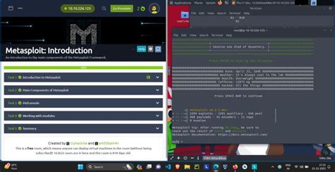 Cybersecurity Metasploit Tryhackme Ehcci Vapt Ethicalhacking