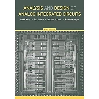 Buy Analysis And Design Of Analog Integrated Circuits Book Online At Low Prices In India