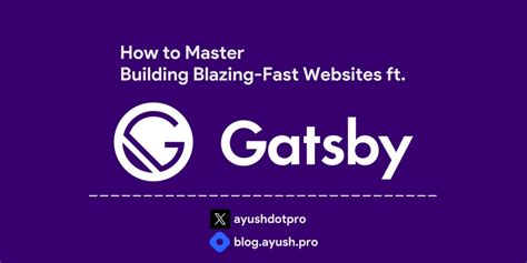 building blazing fast websites ft gatsby 🔥 dev community