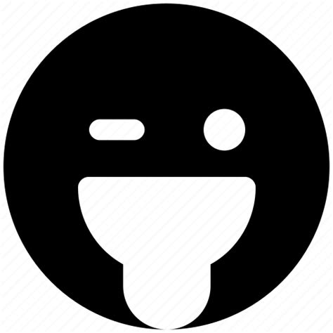 Emoji Face Emoticon Tongue Blink Smile Icon Download On Iconfinder