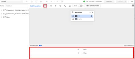 How To Refresh Data Source Created With Stored Procedures