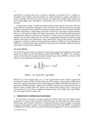 EFFICIENT IMAGE COMPRESSION USING LAPLACIAN PYRAMIDAL FILTERS FOR EDGE IMAGES PDF