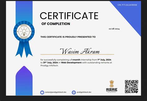 wasim akram on linkedin internship webdevelopment