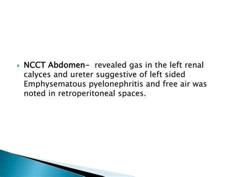 Emphysematous Pyelonephritis Case Discussion Pptx