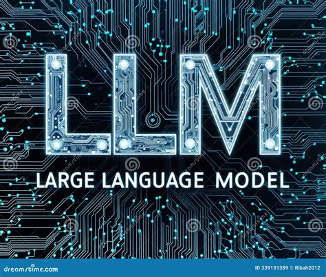Llm Ai Large Language Model Concept Businessman Use Tablet And Laptop With Llm Icons A