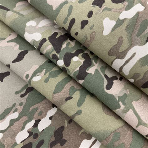 Army Forest Camouflage Nylon Fabric In Green Brown Tan Outdoor