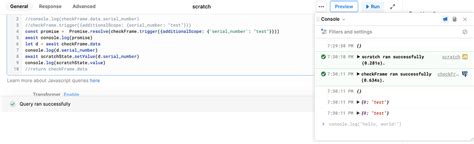 Triggering And Accessing Query Results Within A Single Js Script 💬