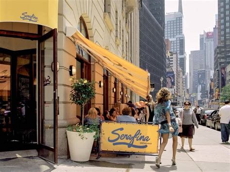 Dining At Serafina Restaurant In New York City Moderne Hotel Nyc