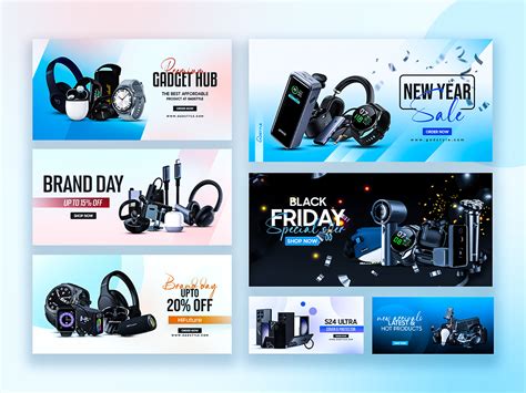 Gadget Banner Web Banner Design Header Design Behance