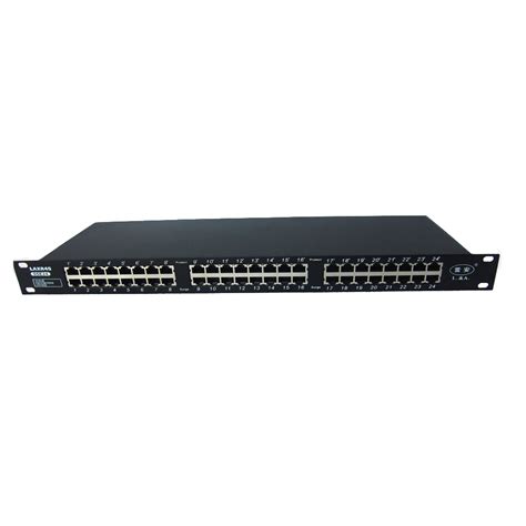24 Ports 1000mbit S 1gbit Cat 6 Signal Telecommunication Poe Network 48v Rj45 Ethernet Surge