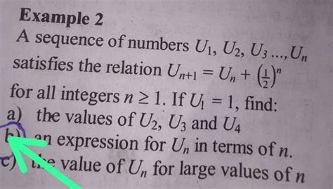 Solved Example 2 A Sequence Of Numbers U1u2u3un
