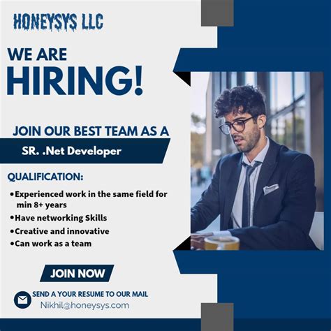 Honeysys Llc On Linkedin Hiring Honeysys Dotnetdeveloper