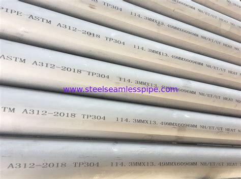 ASTM A312 ASME SA312 TP304 TP304L SS Seamless Pipe