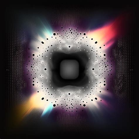 Premium Ai Image Abstract Background With A Square In The Center And Dots In The Middle