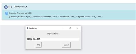 Github Rocketbot Cl Input Module To Enter A Text And Store It In A Variable