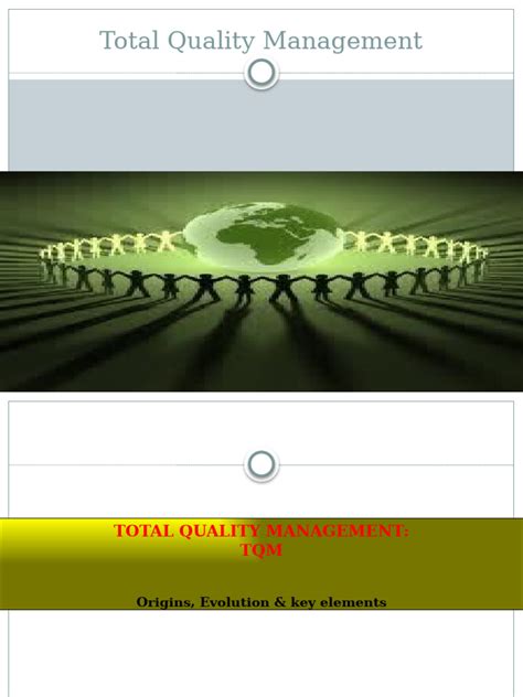 Chapter 1tqm Topic 12 And3 Pdf Quality Management Customer