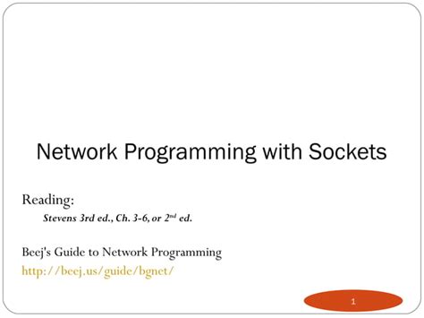 basic socket programming