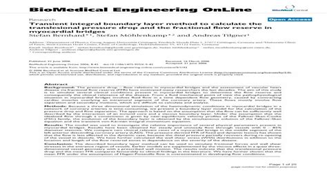 Pdf Transient Integral Boundary Layer Method To Calculate The