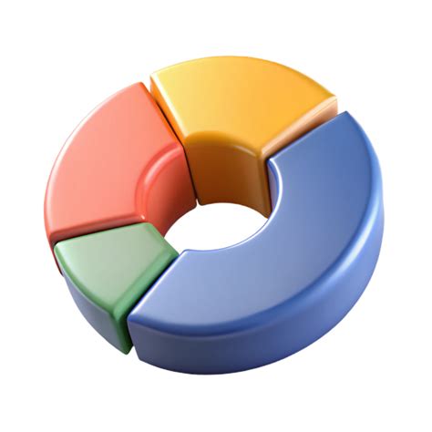 Rare Impressionist Circular Infographic With Four Segments Different Flat Colors Clean Lines