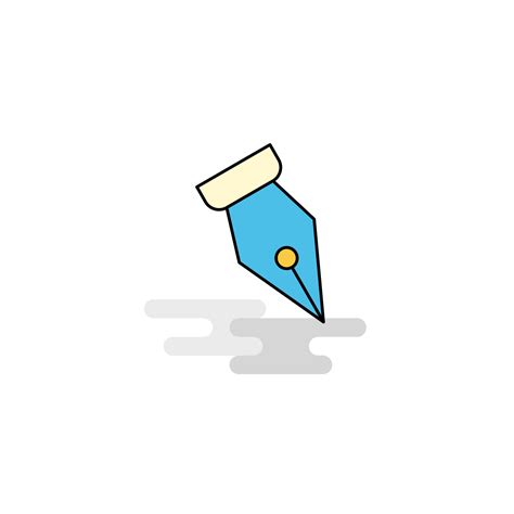 Flat Pen Nib Icon Vector 14300850 Vector Art At Vecteezy