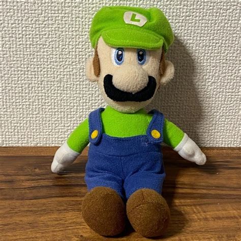 Super Mario Party 5 Luigi Plush Doll 2003 Nintendo San Ei Hudson Soft