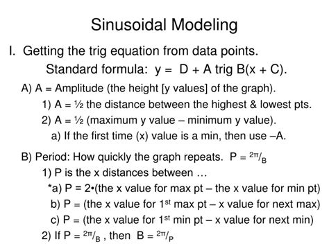 Ppt Sinusoidal Modeling Powerpoint Presentation Free Download Id