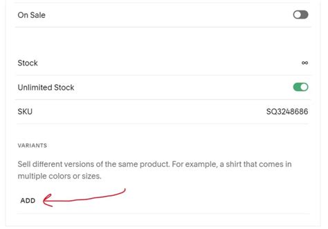 how to add product variants and custom options in squarespace rebecca grace
