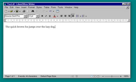 [xfce] The Libreoffice Ui For My Windows 98 Style Xfce Chicago95 Theme Based On W95 Wordpad