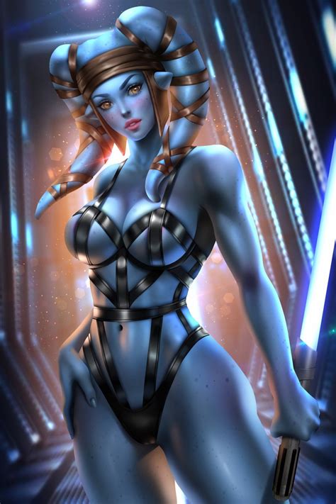 Rule 34 Aayla Secura Alien Girl Athletic Female Ayyasap Female Only Fetish Wear Jedi Lekku