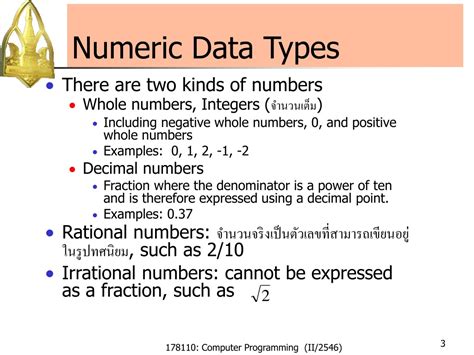 Ppt Fundamental Data Types In Computer Programming Powerpoint Presentation Id