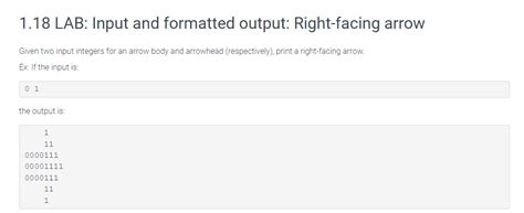 Solved 118 Lab Input And Formatted Output Right Facing