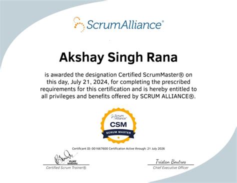 Akshay Singh Rana Csm® On Linkedin Scrummaster Agile Projectmanagement Csm