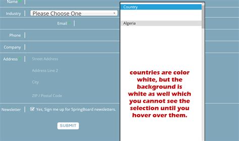 Gravity Forms Dropdown List Background Color Support Themeco Forum