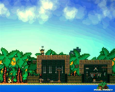 Indie Retro News Pixel Piracy A Side Scrolling 2d Strategy Sandbox Simulation Yarrrrrr Game