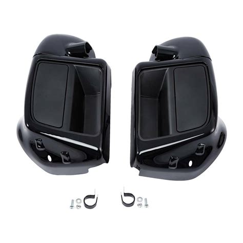 Rp8850 1008b Vivid Black Standard Lower Vented Fairing Kit For Harley
