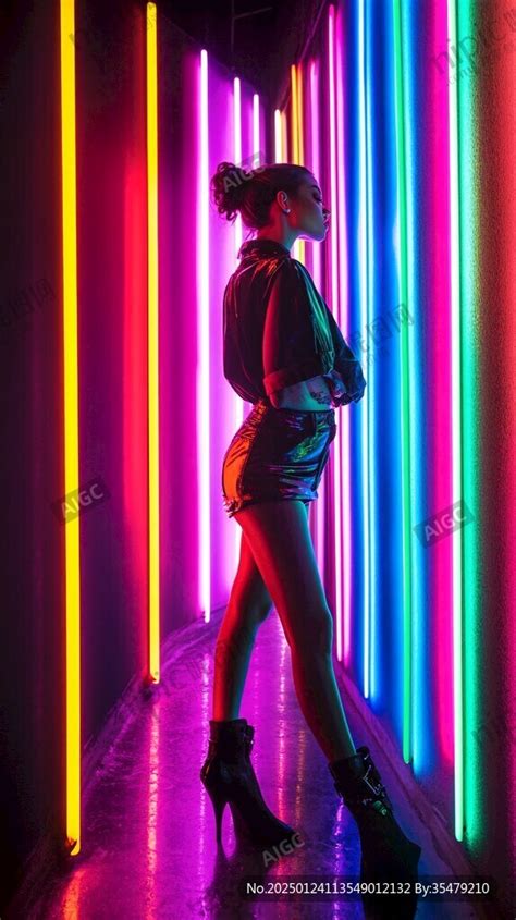 Ai创作图赛博朋克风格打扮 霓虹风 阵列霓虹魅惑 霓虹灯场景造型 霓虹灯发光小女孩 霓虹灯打卡 赛博朋克风格 霓虹氛围 赛博朋克风 霓虹灯感现代风 霓虹灯打造 霓虹灯拍照 赛博庞克 霓虹光影