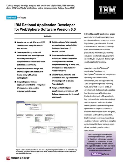 rad rationalapplicationdeveloper v6 datasheet pdf eclipse software